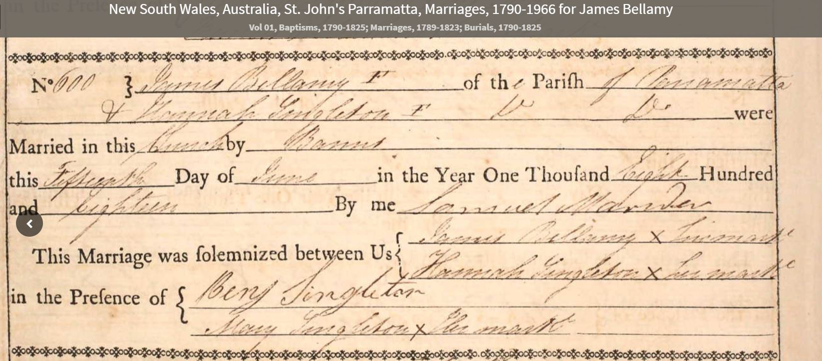 The Bellamys: Pioneers of West Pennant Hills. – GSQ Blog