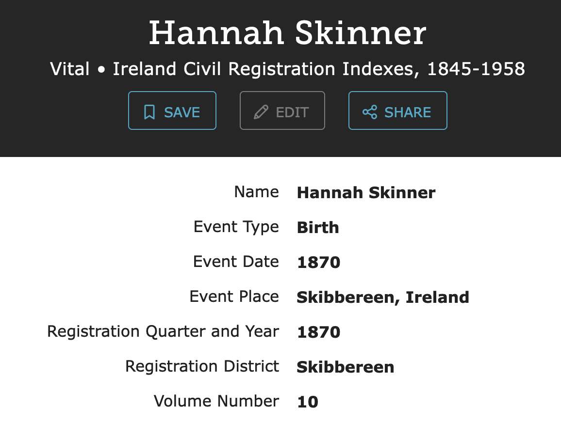 The challenge of names and places in Irish family history. – GSQ Blog