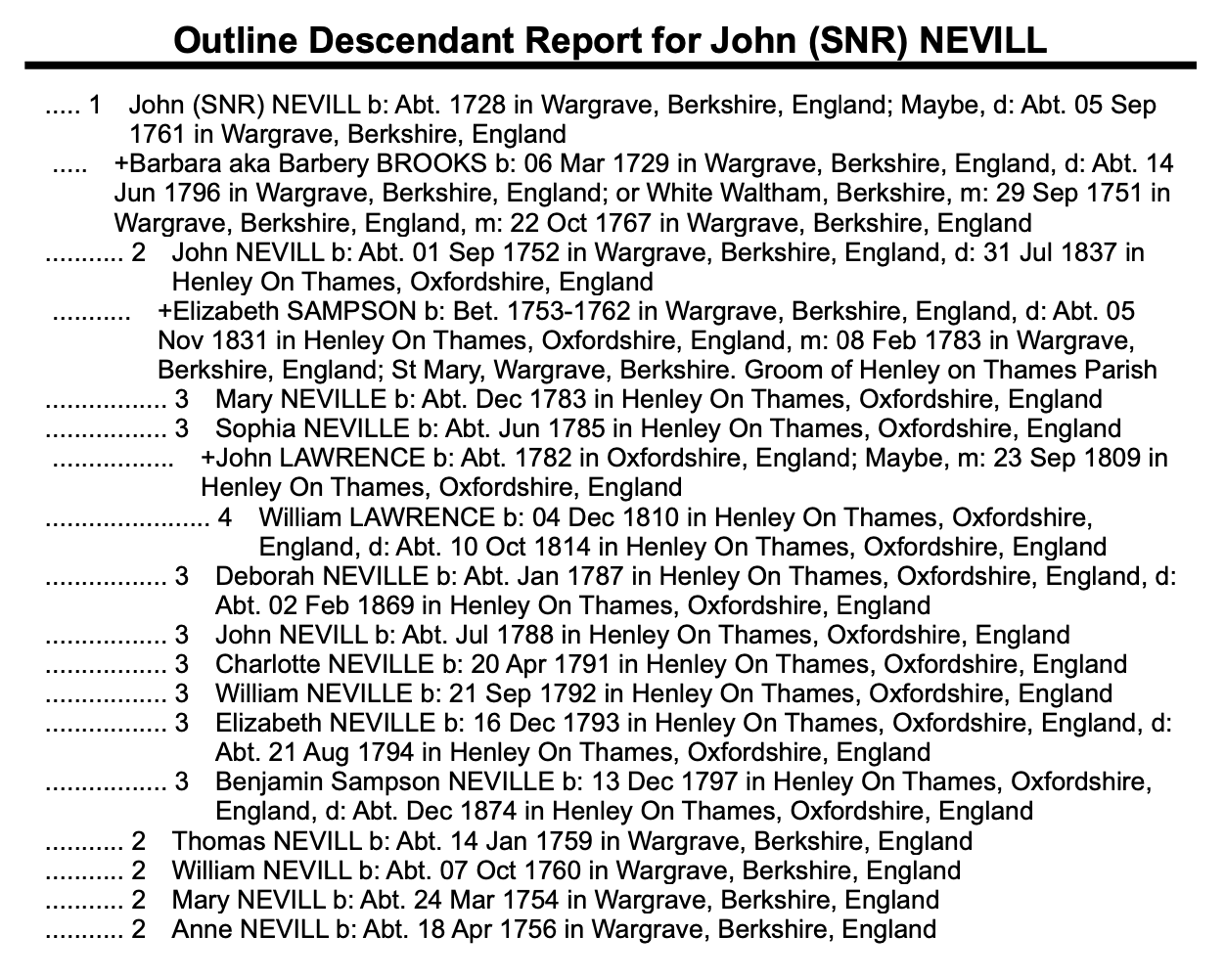 Digging deeper into the Neville family; my brick wall. – GSQ Blog